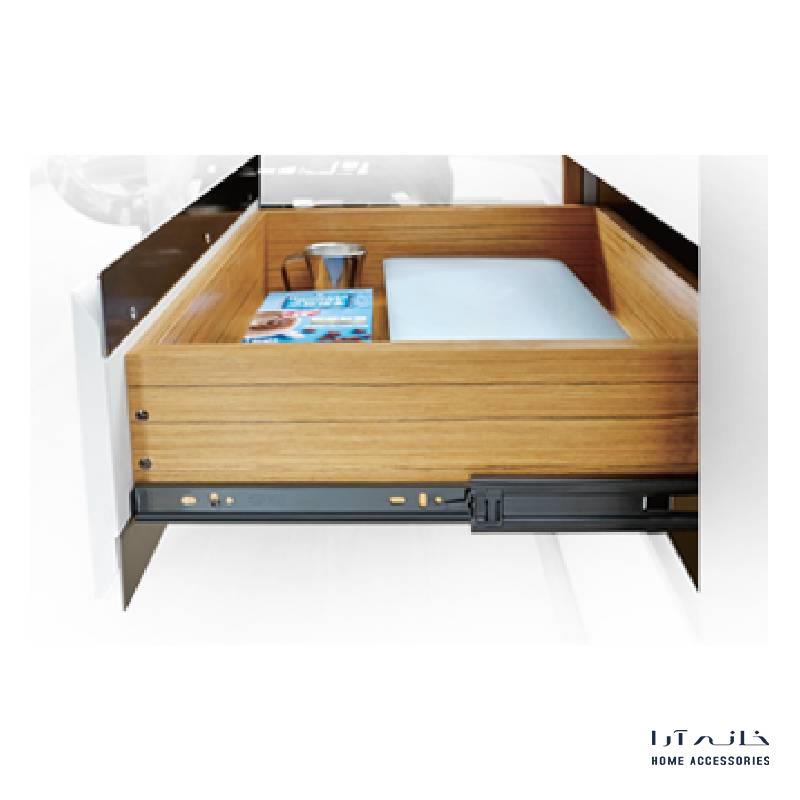 ریل ساچمه‌ای سه تکه تلسکوپی با آرام بند فانتونی B355